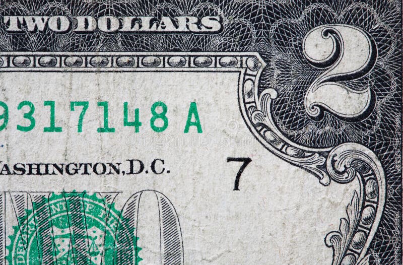 Two USA Dollar Banknote stock image. Image of loan, ancient - 155291987