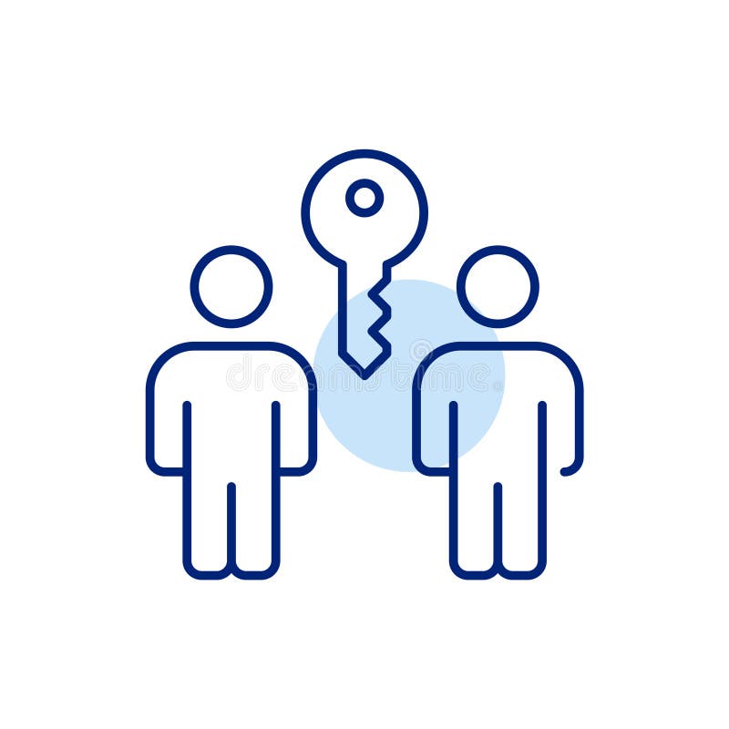 Two Users and Key between Them. Shared Access To Secure Information and ...