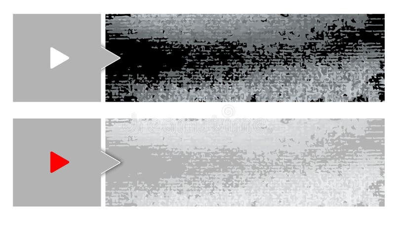 Two vector banner stock vector. Illustration of silver - 34476841