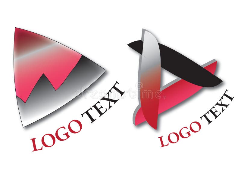 Two Vector logos stock vector. Illustration of design - 15463371