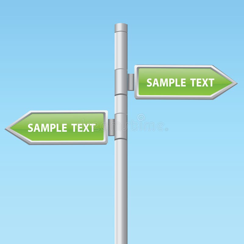 Road signs stock illustration. Illustration of directional - 2213354