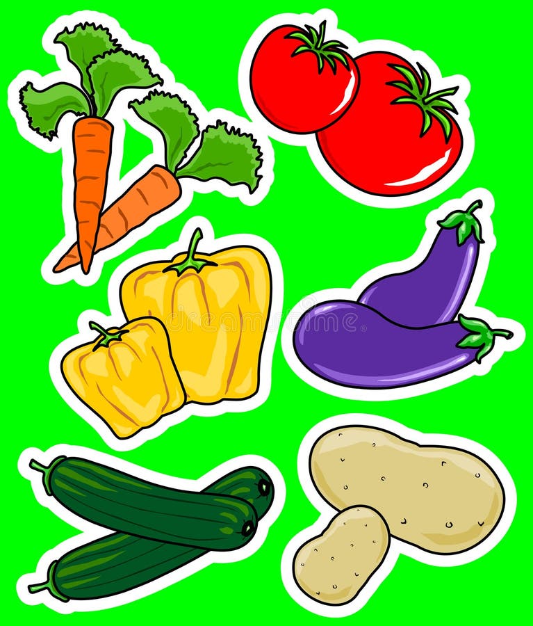 Two vegetable stock vector. Illustration of ecological - 9259164