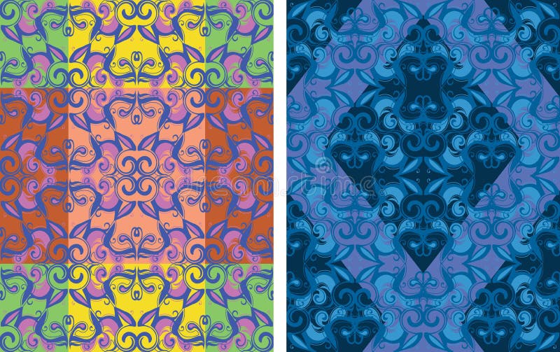 Seamless Pattern. Vegetable and Zoomorphic Decorat Stock Vector ...