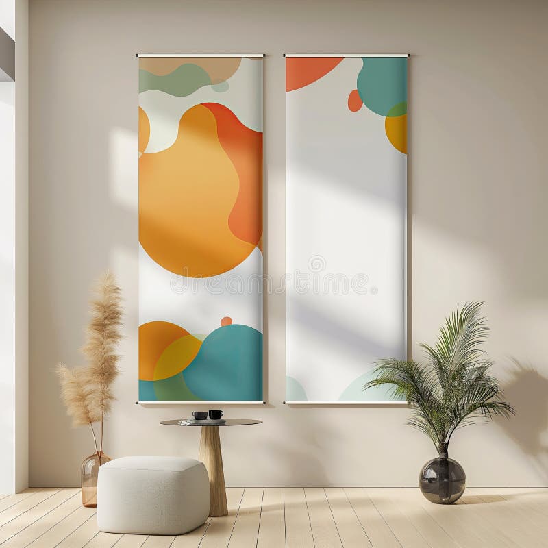 Two vertical banners stock photo. Image of blank, business - 309003080