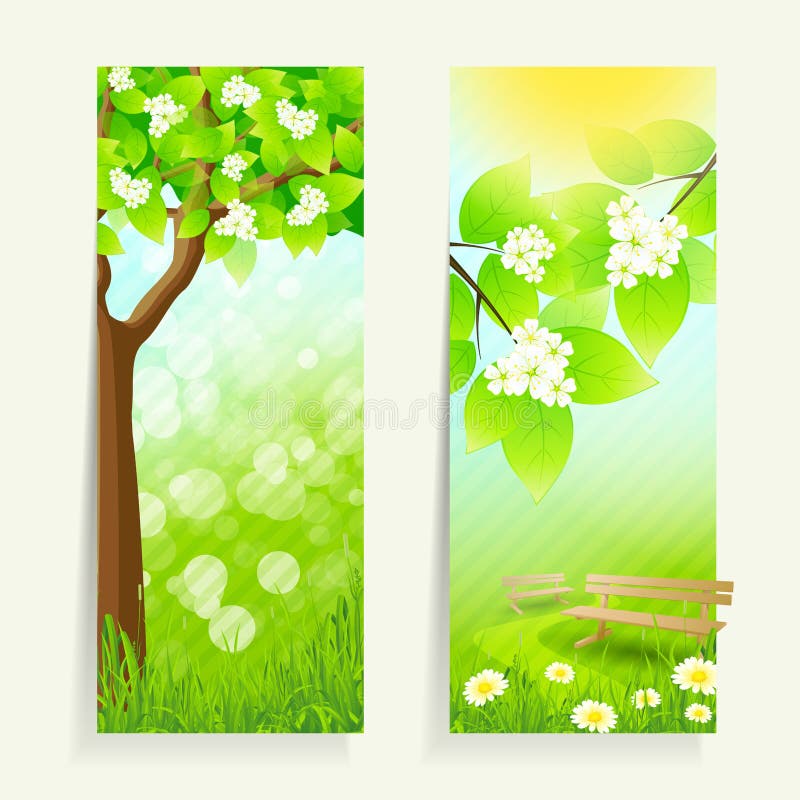 Two Vertical Banners stock illustration. Illustration of vertical ...
