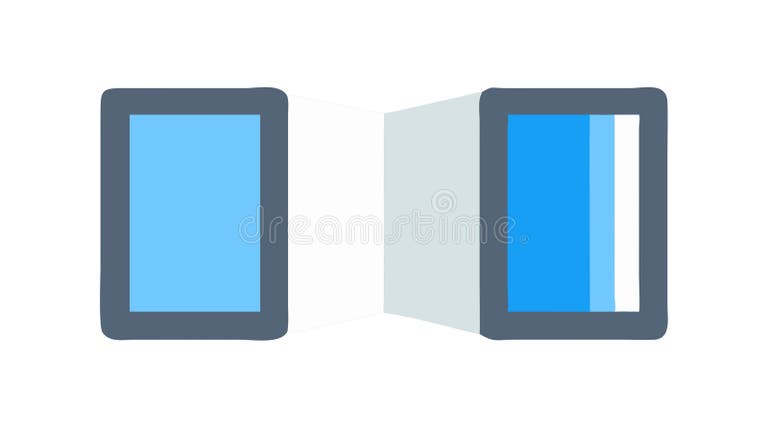 Two Vertical Rectangles Flat Design UI UX Element, Vector Design ...