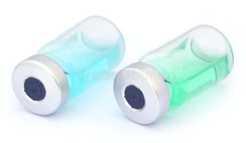 Two Vials stock photo. Image of medicine, ampoule, serum - 52686372