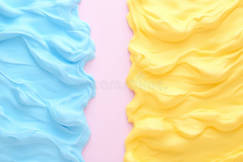 Two Vibrant Fabrics, One Crimson and One Soft Pink, Elegantly Folded in ...