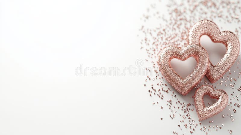 Two Vibrant Hearts Rest Gently on a Table, Symbolizing Love S Embrace ...