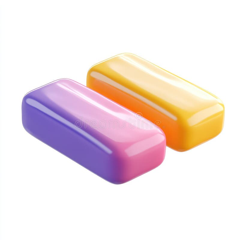 Abstract Colorful 3D Shapes: Pastel Gradient Blocks Stock Illustration ...