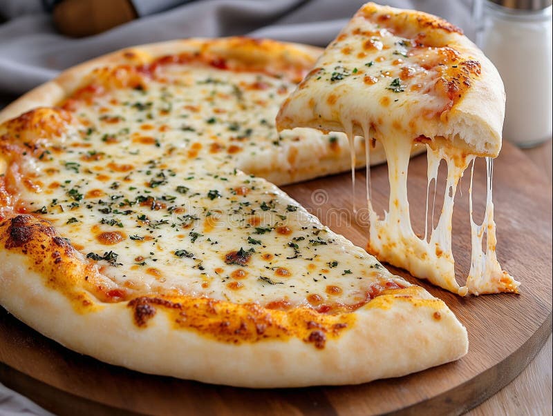 Two Views of Vegan Pizza Cheese Stock Image - Image of split, angle ...