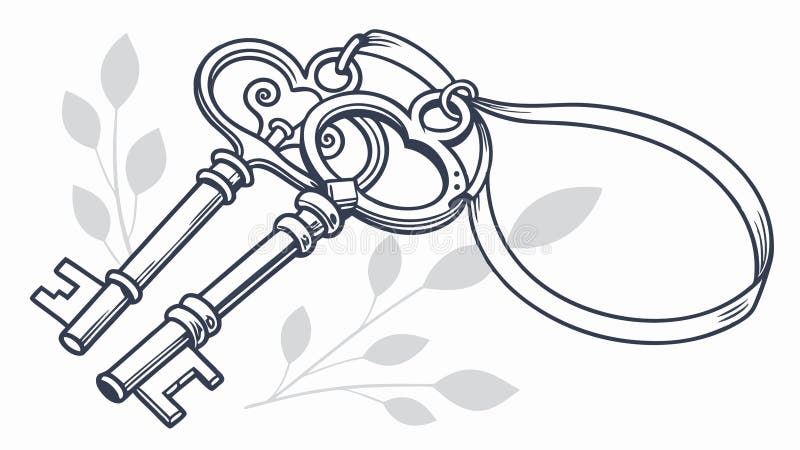 Two Vintage Skeleton Keys, Unlock Possibilities, Vector Design ...