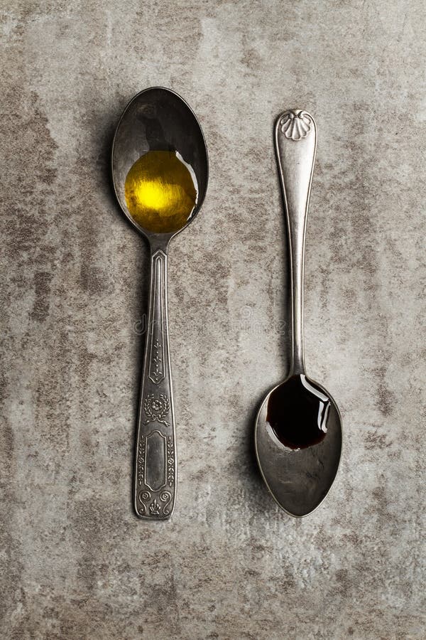 Two vintage spoons stock photo. Image of metal, dishware - 125512796
