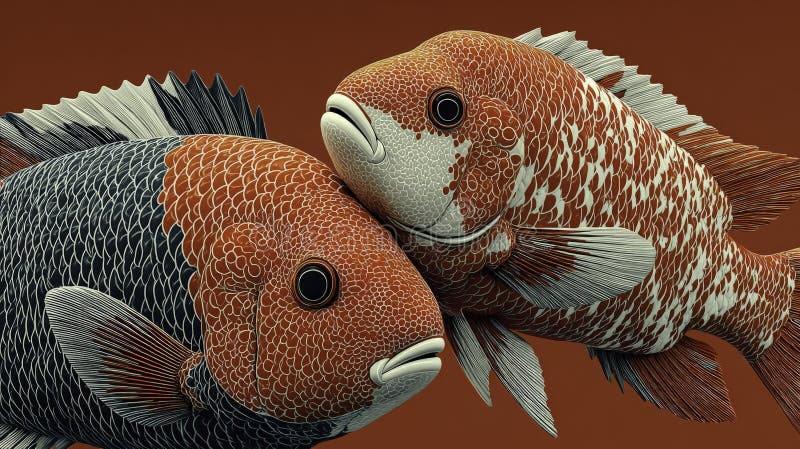 Colorful Fish Swimming Closely in a Vibrant Underwater Habitat ...