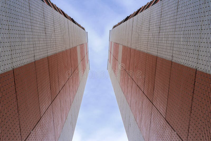 Two Walls of a Multi-storey House, Standing Side by Side Stock Image ...
