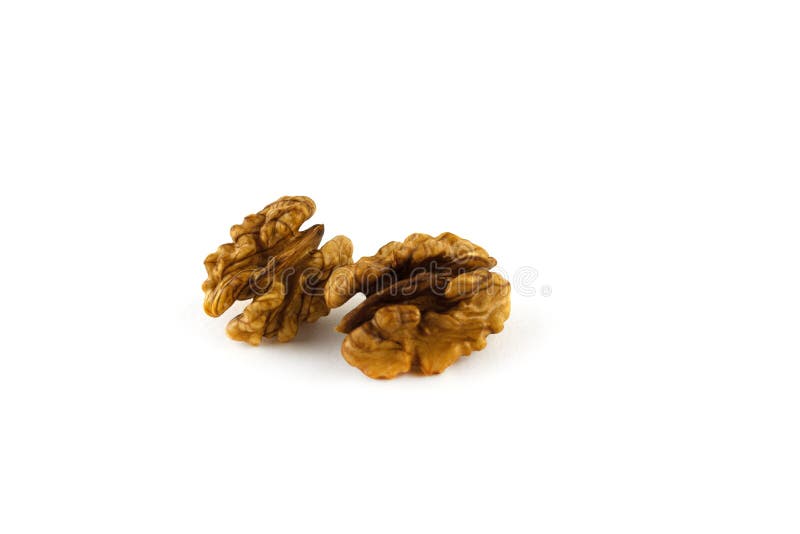 Two walnut kernels stock photo. Image of yellow, ingredient - 219233432