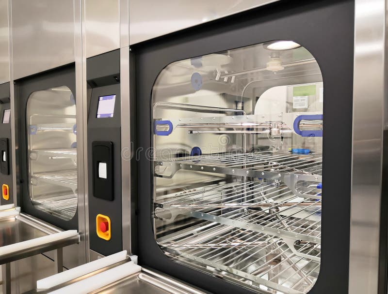 Two Washer Disinfector Machine Stock Image - Image of medical, basket ...