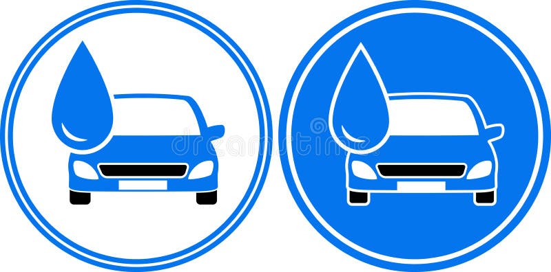 Two Washing Cars with Water Drop Stock Vector - Illustration of road ...