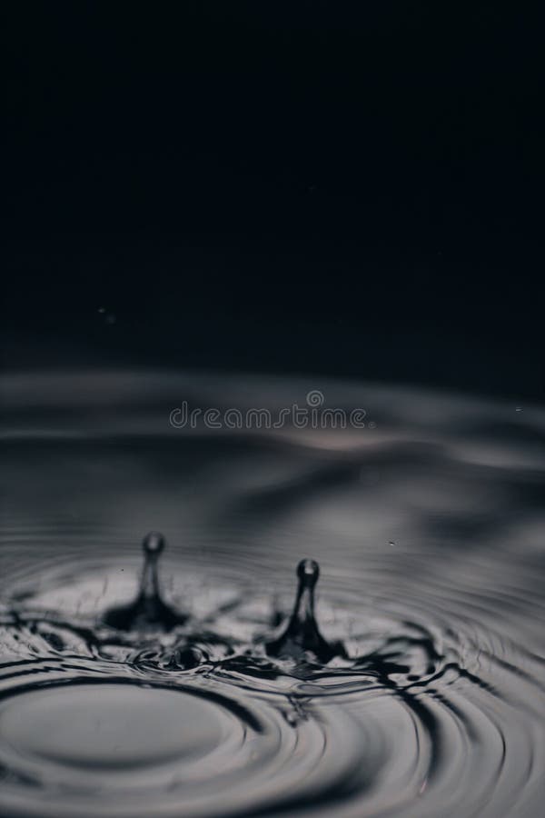 Two water drops stock photo. Image of water, nature - 218967520