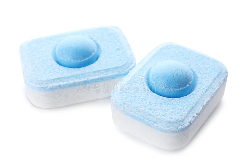 Two Water Softener Tablets Isolated on White Stock Image - Image of ...