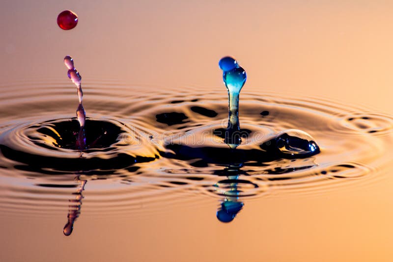 Two Water Splatter and Splash. Stock Photo - Image of awareness, green ...