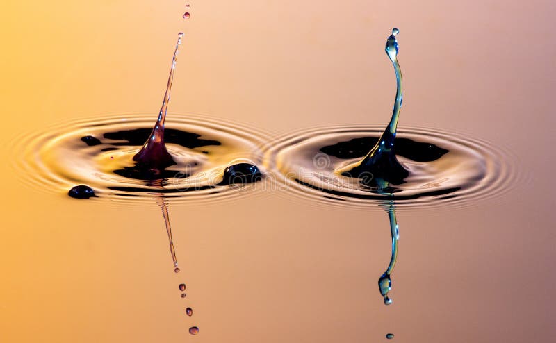 Two Water Splatter and Splash. Stock Image - Image of color, freshness ...