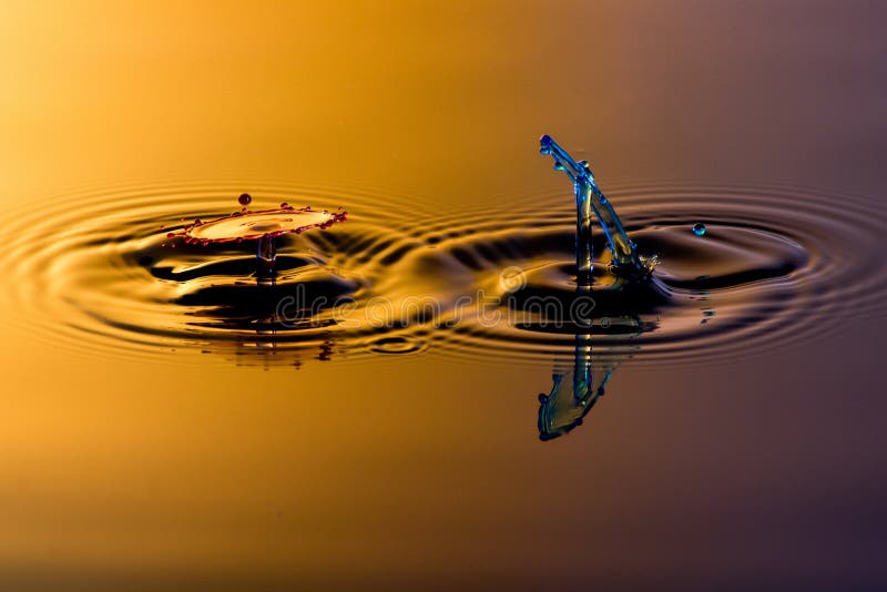 Two Water Splatter and Splash. Stock Image - Image of clear, light ...