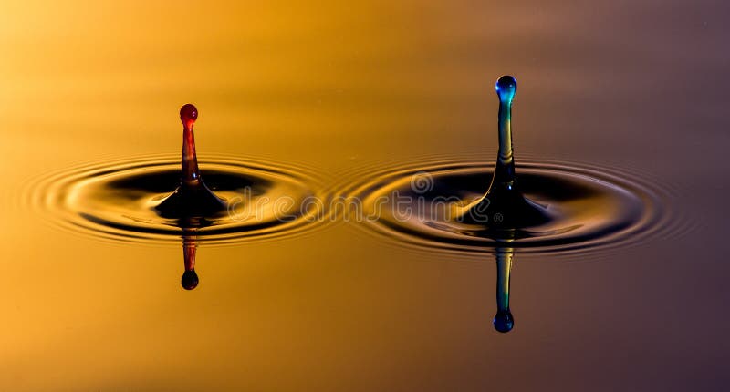 Two Water Splatter and Splash. Stock Photo - Image of clear, alive ...