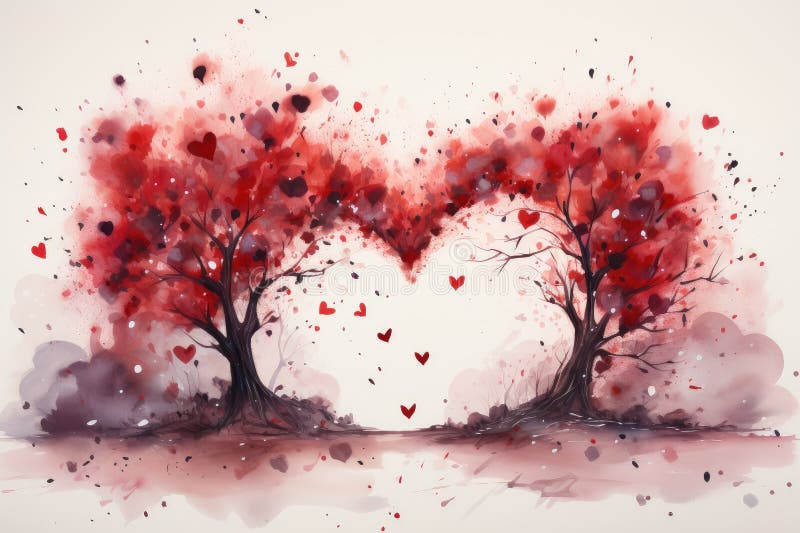 Two Trees Heart Stock Illustrations – 350 Two Trees Heart Stock ...