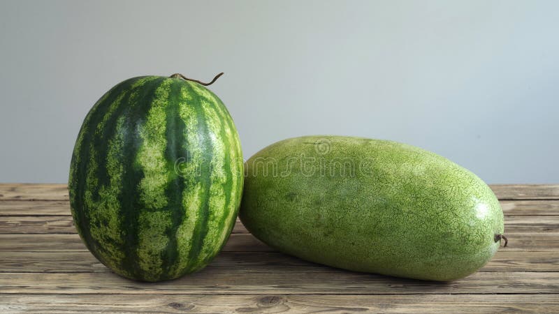 Two Watermelons of Different Varieties Stock Photo - Image of diet ...