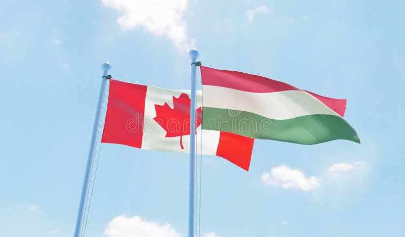 Two waving flags stock illustration. Illustration of blue - 98366317