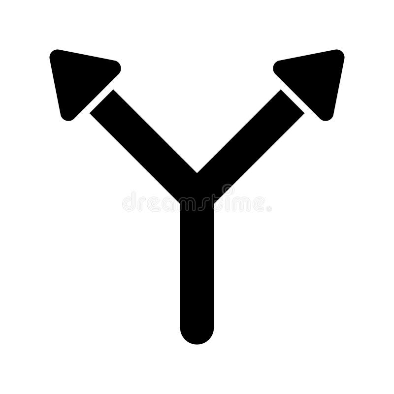 Two Way Arrow Vector Design Isolated on White Background Stock Vector ...