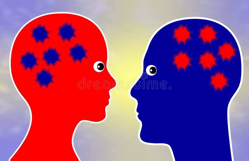 Two Way Communication Concept Stock Illustration - Illustration of ...