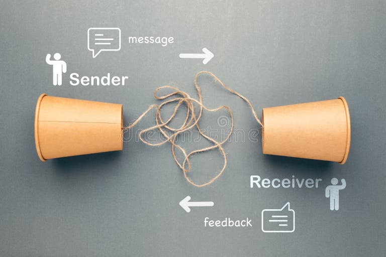 Two-Way Communication Concept with Tin Can Phone Stock Image - Image of ...