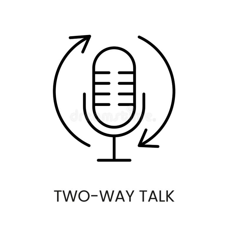 Two Way Conversation Stock Illustrations – 329 Two Way Conversation ...