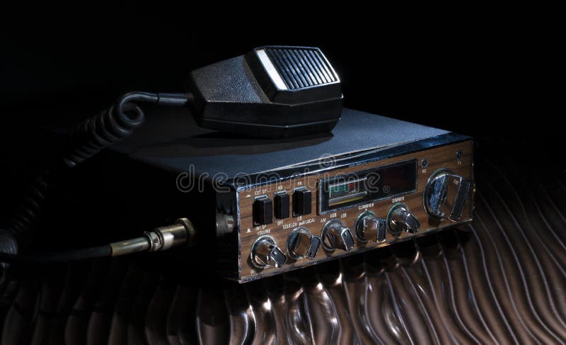 Two Way Radio that Runs on Sideband Stock Photo - Image of metallic ...