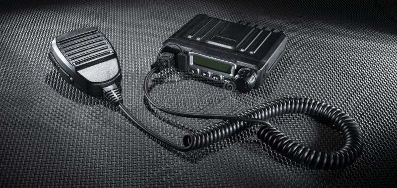 Two-way radio for preppers stock image. Image of electronics - 261126245