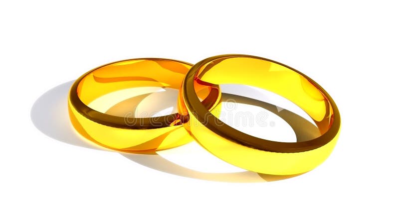 Two wedding rings stock photo. Image of reflection, marriage - 25158094