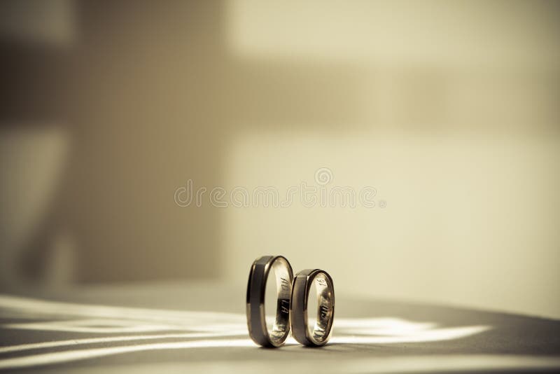 Two wedding rings stock image. Image of celebration, happy - 26121605