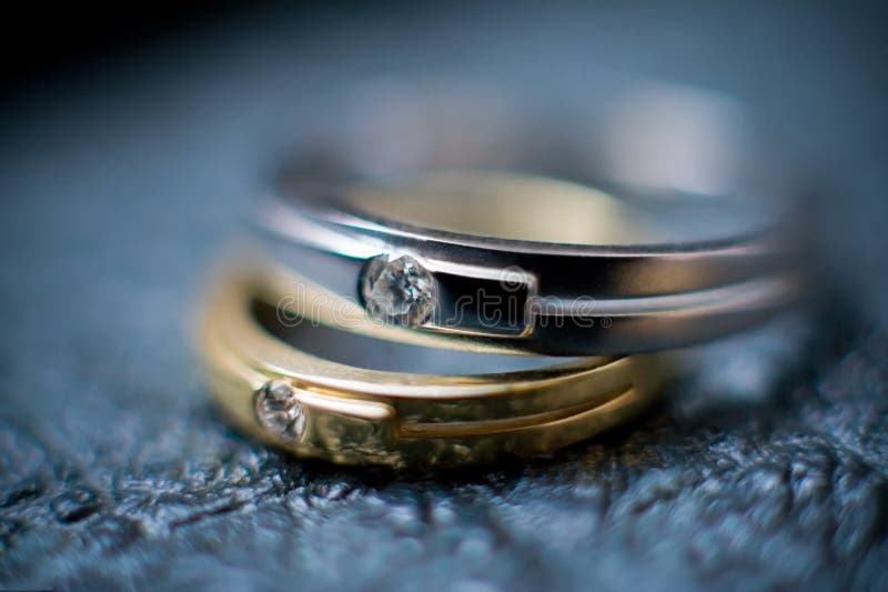 Two wedding rings stock photo. Image of lying, brilliant - 4590522