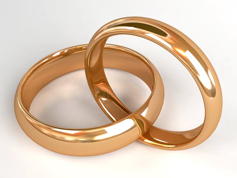 Two wedding rings stock illustration. Illustration of vows - 9132750