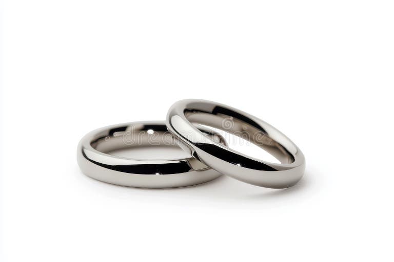 Two Wedding Rings Cut Out. Based on Generative AI Stock Photo - Image ...