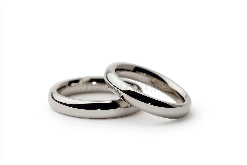 Two Wedding Rings Cut Out. Based on Generative AI Stock Photo - Image ...