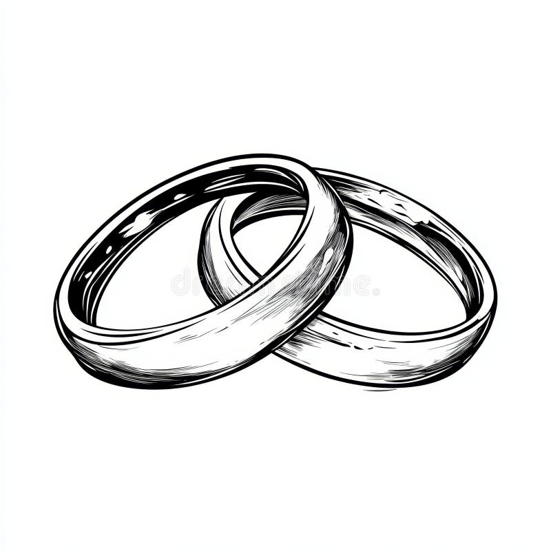 Wedding Rings Black White Stock Illustrations – 4,637 Wedding Rings ...
