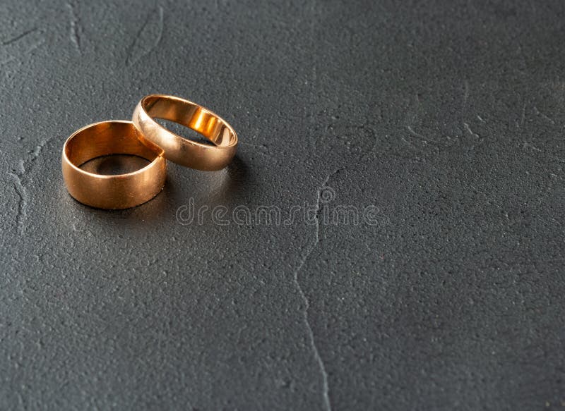 Two wedding rings stock image. Image of anniversary - 146397983