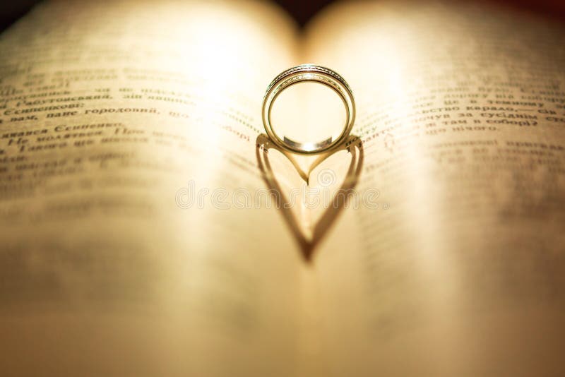 Two wedding rings stock photo. Image of celebrations - 111561456