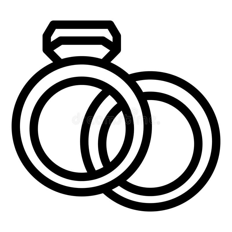 Wedding Rings Interlocked Showing Commitment and Love Stock ...