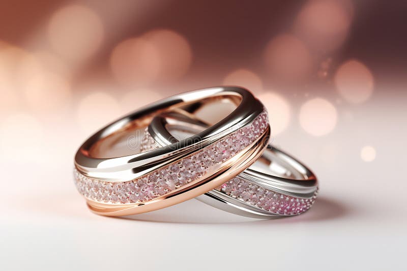 Two Wedding Rings Overlapping Stock Photo - Image of eternal, union ...