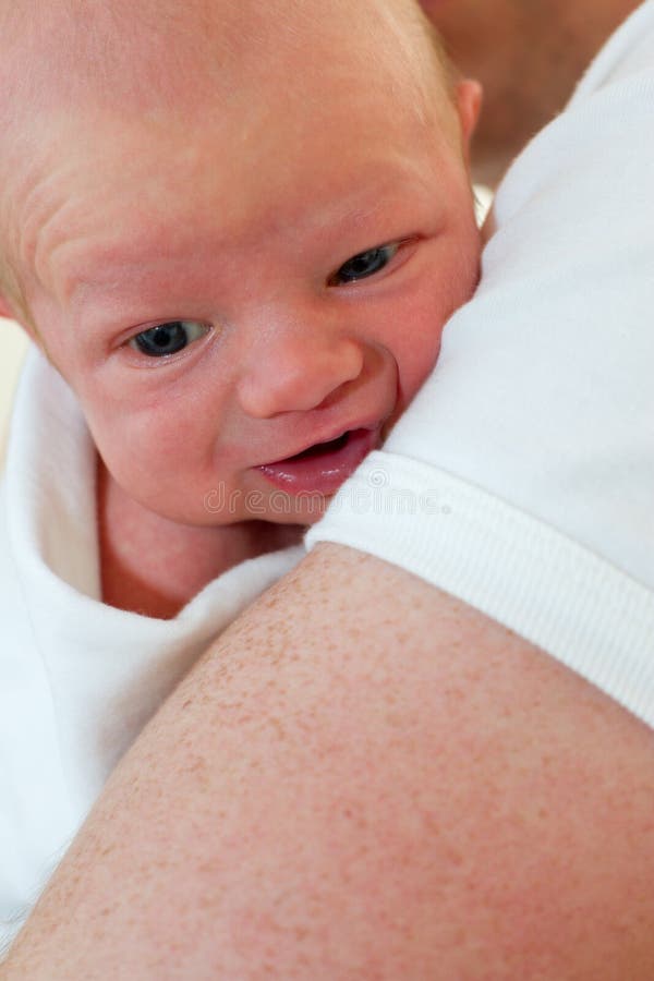 Two Week Old Awake Newborn Baby Boy Stock Photo - Image of infant, baby ...