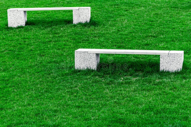 Two white benches stock image. Image of black, relax - 129842621